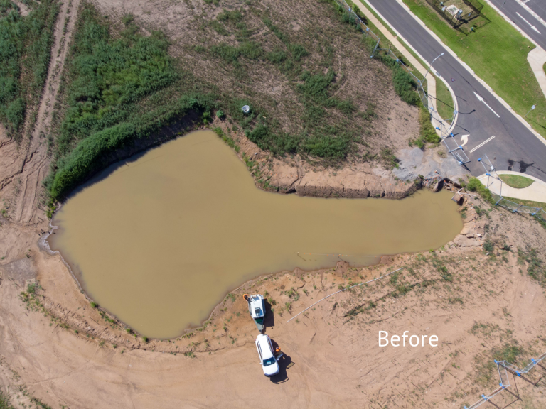 Spraygrass® | Sediment Basin Flocculation