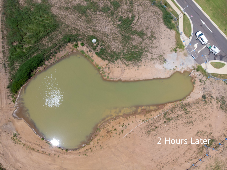 Spraygrass® | Sediment Basin Flocculation